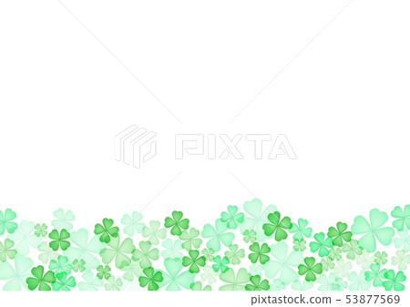 Spring green clover background - Stock Illustration [53877569] - PIXTA