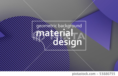 Geometric background. Material design. - Stock Illustration [53880755 ...
