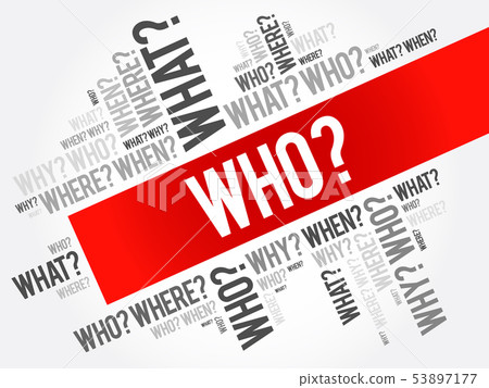 WHO? word cloud background - Stock Illustration [53897177] - PIXTA