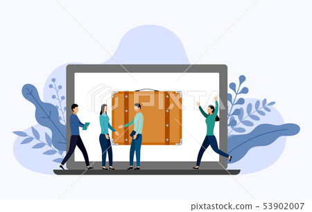 Packed suitcase with human concepts - Stock Illustration [53902007] - PIXTA
