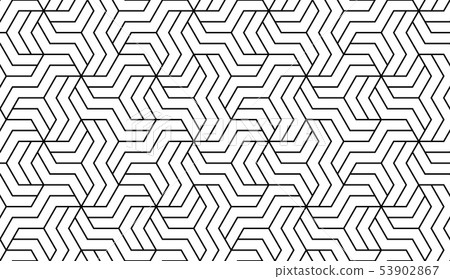 Abstract geometric pattern with stripes, lines. - Stock Illustration ...