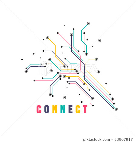 Creative connection icon logo design made. - Stock Illustration ...