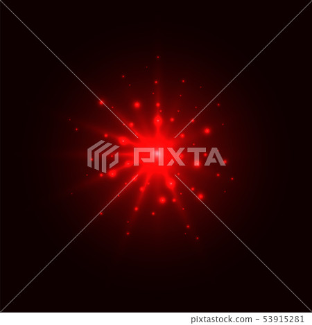 Abstract red glow light burst explosion with magic - Stock Illustration ...
