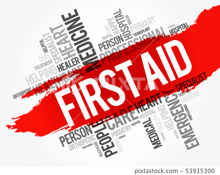 First aid word cloud collage - Stock Illustration [53915300] - PIXTA