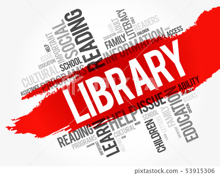 Library word cloud collage - Stock Illustration [53915306] - PIXTA