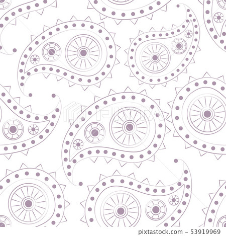Simple paisley pattern - Stock Illustration [53919969] - PIXTA