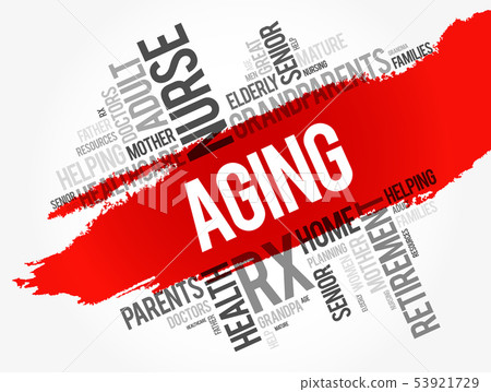 Aging word cloud collage - Stock Illustration [53921729] - PIXTA