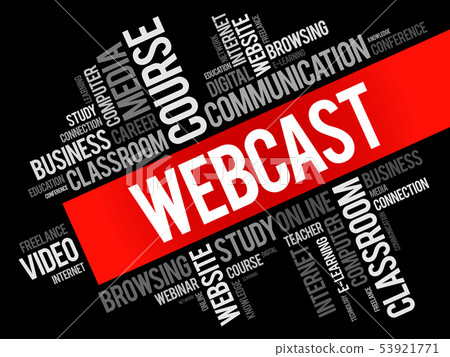 Webcast word cloud collage - Stock Illustration [53921771] - PIXTA