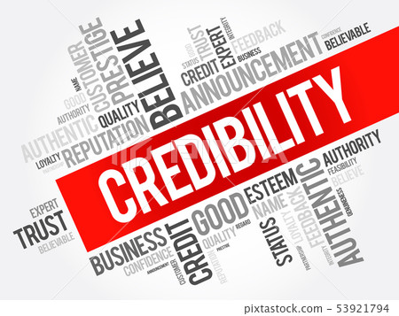 Credibility word cloud collage - Stock Illustration [53921794] - PIXTA