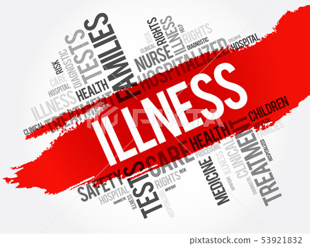 ILLNESS word cloud collage - Stock Illustration [53921832] - PIXTA