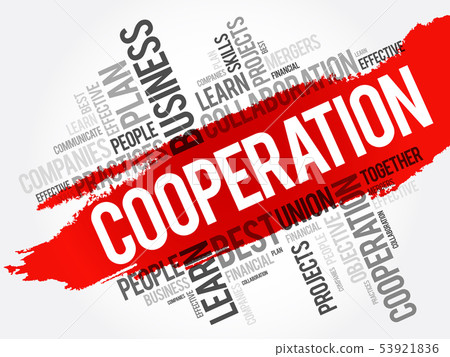 Cooperation word cloud collage - Stock Illustration [53921836] - PIXTA