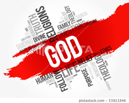 GOD word cloud collage - Stock Illustration [53921846] - PIXTA