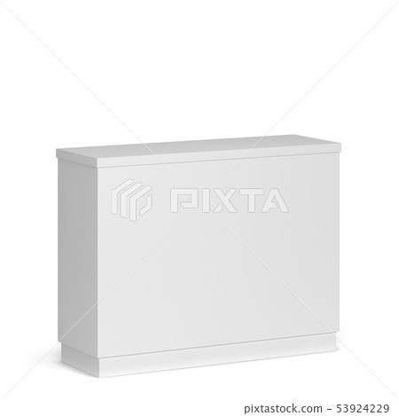 Blank counter stand mockup - Stock Illustration [53924229] - PIXTA