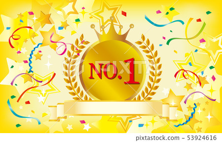 Stars and number one plate - Stock Illustration [53924616] - PIXTA