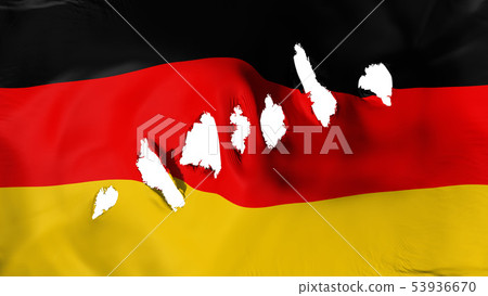Germany flag perforated, bullet holes - Stock Illustration [53936670 ...