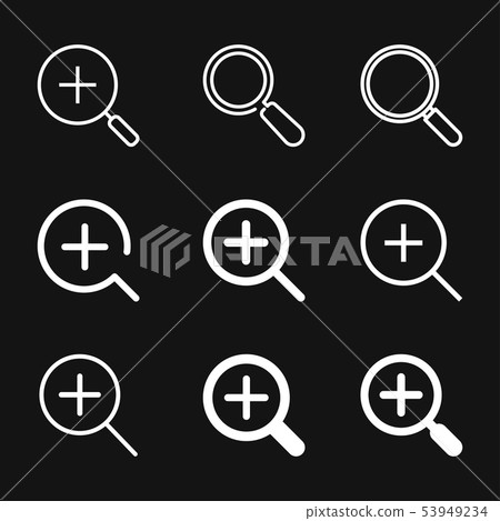 Zoom icon vector sign symbol for design - Stock Illustration [53949234 ...
