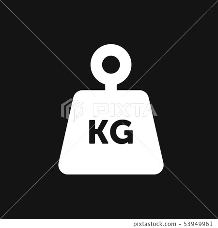 Weight Icon vector sign symbol for design - Stock Illustration ...