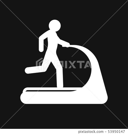 Treadmill icon vector sign symbol for design - Stock Illustration ...