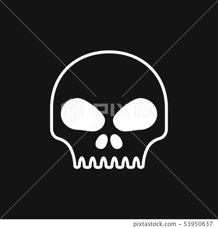 Skull icon vector sign symbol for design - Stock Illustration [53950637 ...