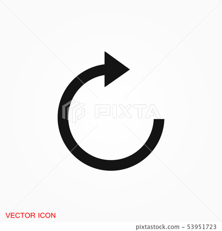 Refresh icon vector sign symbol for design - Stock Illustration ...