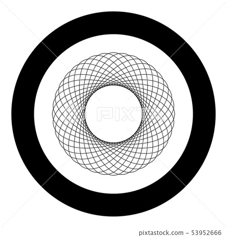 Spirograph abstract element Circle shape - Stock Illustration [53952666] - PIXTA
