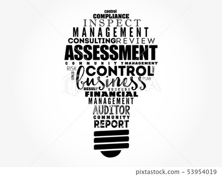 ASSESSMENT light bulb word cloud - Stock Illustration [53954019] - PIXTA