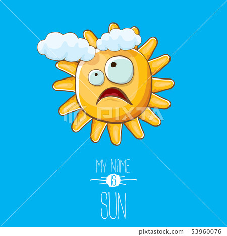 vector funky cartoon style summer sun character... - Stock Illustration ...