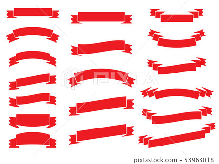 set of red arch banner icon - Stock Illustration [53963018] - PIXTA
