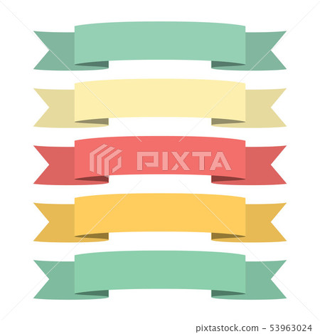 set of arch ribbons banner - Stock Illustration [53963024] - PIXTA