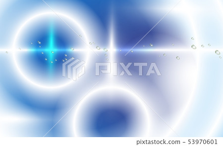 Abstract droplet circle blurred blue sky - Stock Illustration [53970601 ...