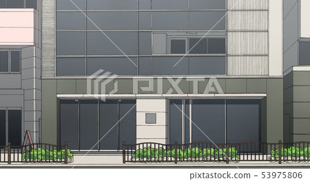 Cartoon style color illustration office - Stock Illustration [53975806 ...