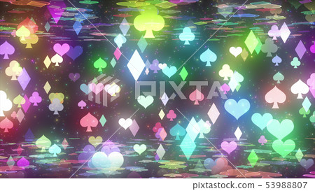 Sparkly Particle Effect Playing Card Mark - Stock Illustration ...