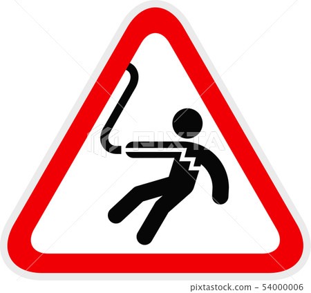 Triangular red Warning Hazard Symbol, vector-插圖素材 [54000006] - PIXTA圖庫