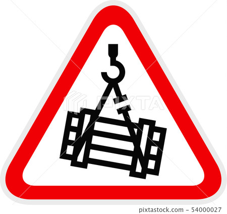 Triangular red Warning Hazard Symbol, vector - Stock Illustration ...