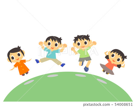 Energetic child illustration - Stock Illustration [54008651] - PIXTA