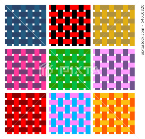 9 seamless pattern textile style 2 color in each - Stock Illustration ...