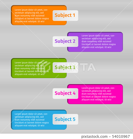 paper cut out colorful business infographic drop - Stock Illustration ...