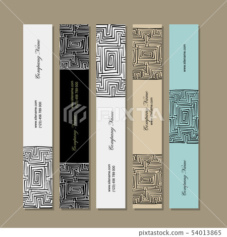 Banners design, labyrinth square - Stock Illustration [54013865] - PIXTA