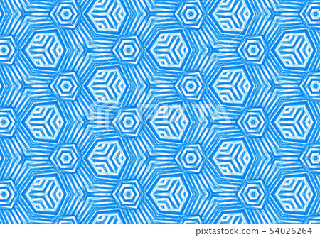 Abstract bright blue repeating pattern - Stock Illustration [54026264 ...