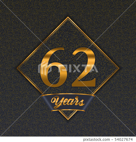 Golden number 62 templates - Stock Illustration [54027674] - PIXTA