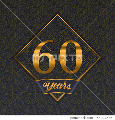 Golden number 60 templates - Stock Illustration [54027676] - PIXTA