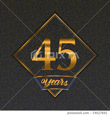 Golden number 45 templates - Stock Illustration [54027691] - PIXTA