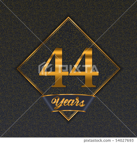 Golden number 44 templates - Stock Illustration [54027693] - PIXTA