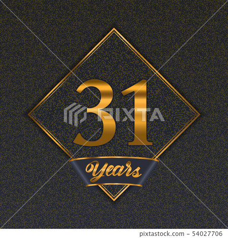 Golden number 31 templates - Stock Illustration [54027706] - PIXTA