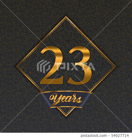 Golden number 23 templates - Stock Illustration [54027714] - PIXTA