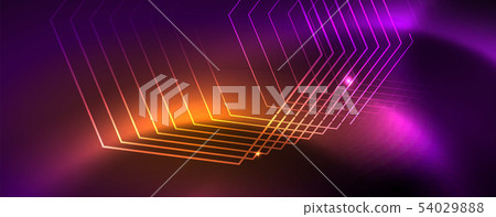 Shiny glowing design background, neon style... - Stock Illustration ...