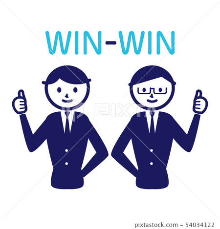 Illustration diagram business relationship win win - Stock Illustration ...