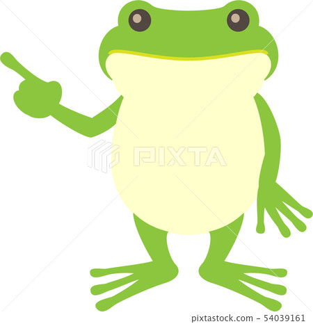Frog pointing finger - Stock Illustration [54039161] - PIXTA