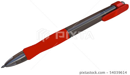 Transparent body red ballpoint pen - Stock Illustration [54039614] - PIXTA