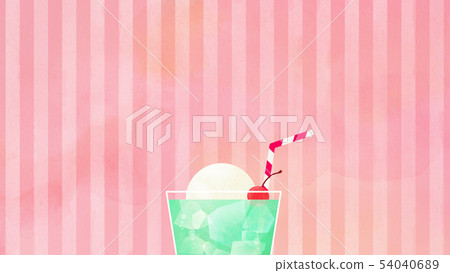 Background-summer-cream soda-pink-stripes - Stock Illustration ...